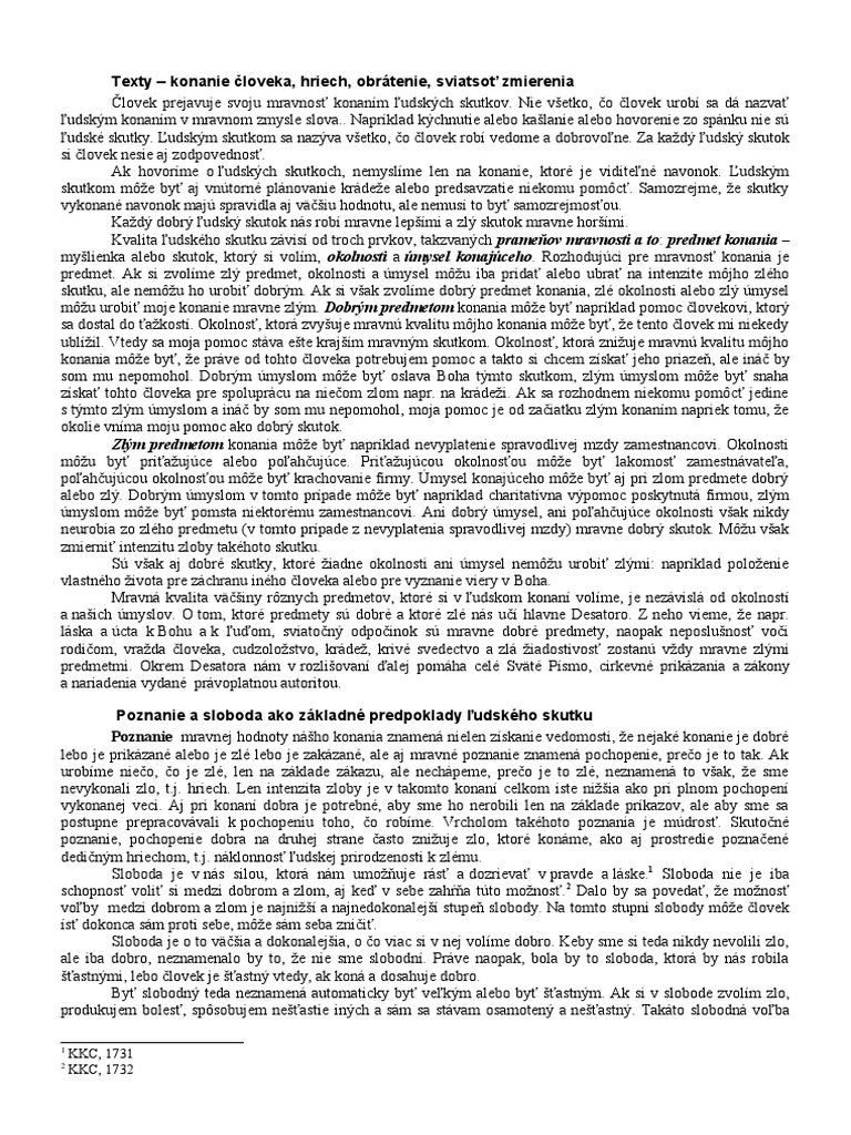 Hriech A Sviatost Zmierenia | PDF