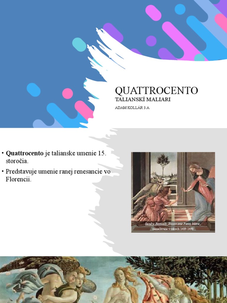 Quattrocento: Talianskí Maliari | PDF