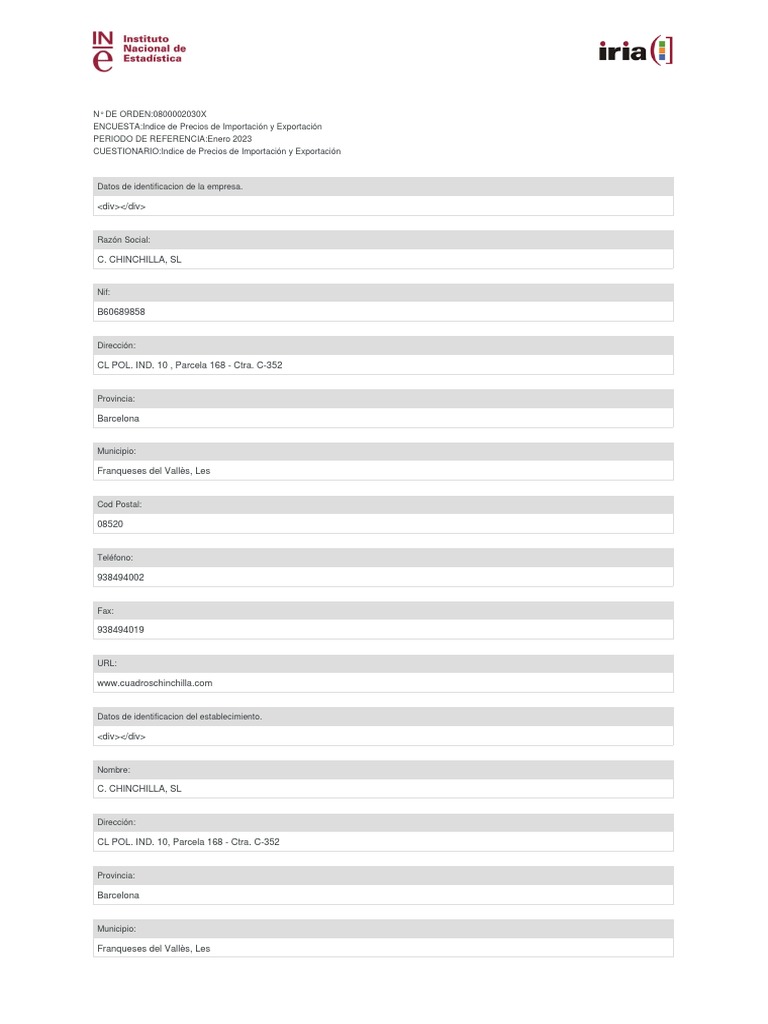 Enquesta Chinchilla GENER | PDF