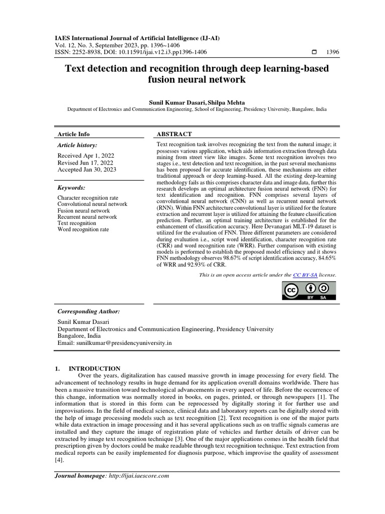 Text Detection and Recognition Through Deep Learning-Based Fusion ...