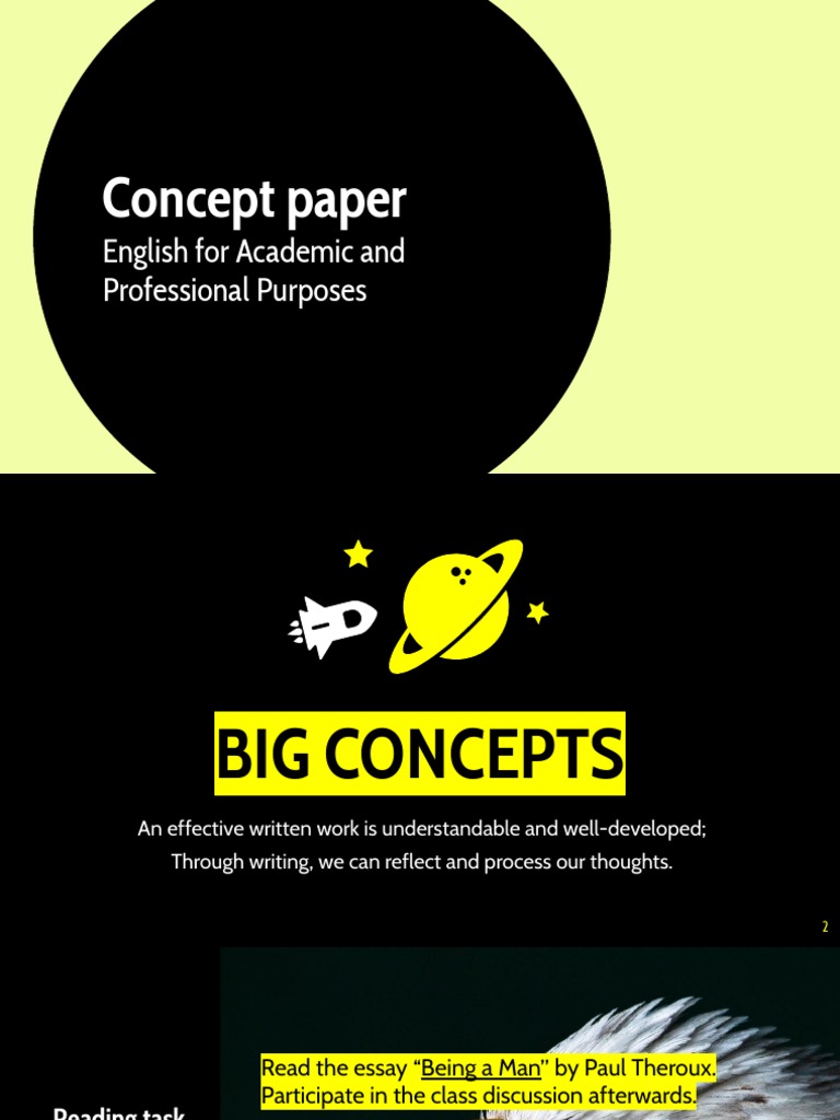 Defining Concepts: Techniques for Writing Concept Papers | PDF ...