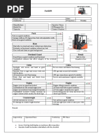 MHE Checklist | PDF | Forklift | Elevator