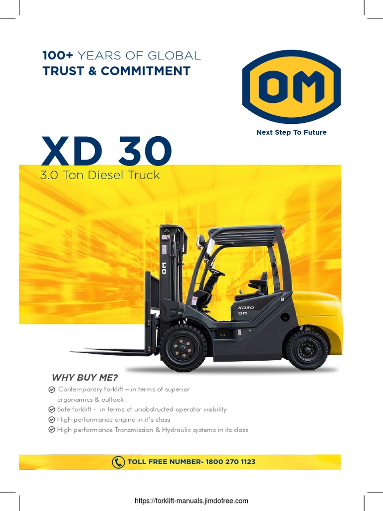 OM XD30 Diesel Forklift Brochure | PDF | Forklift | Truck