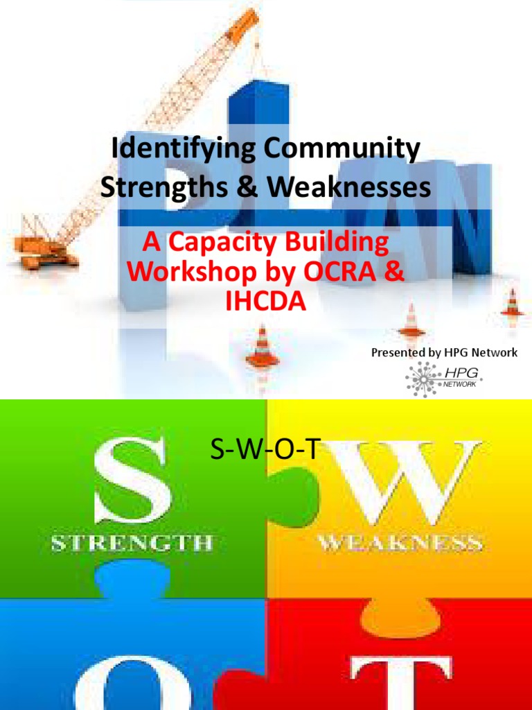 Identifying Community Strengths & Weaknesses: A Capacity Building ...