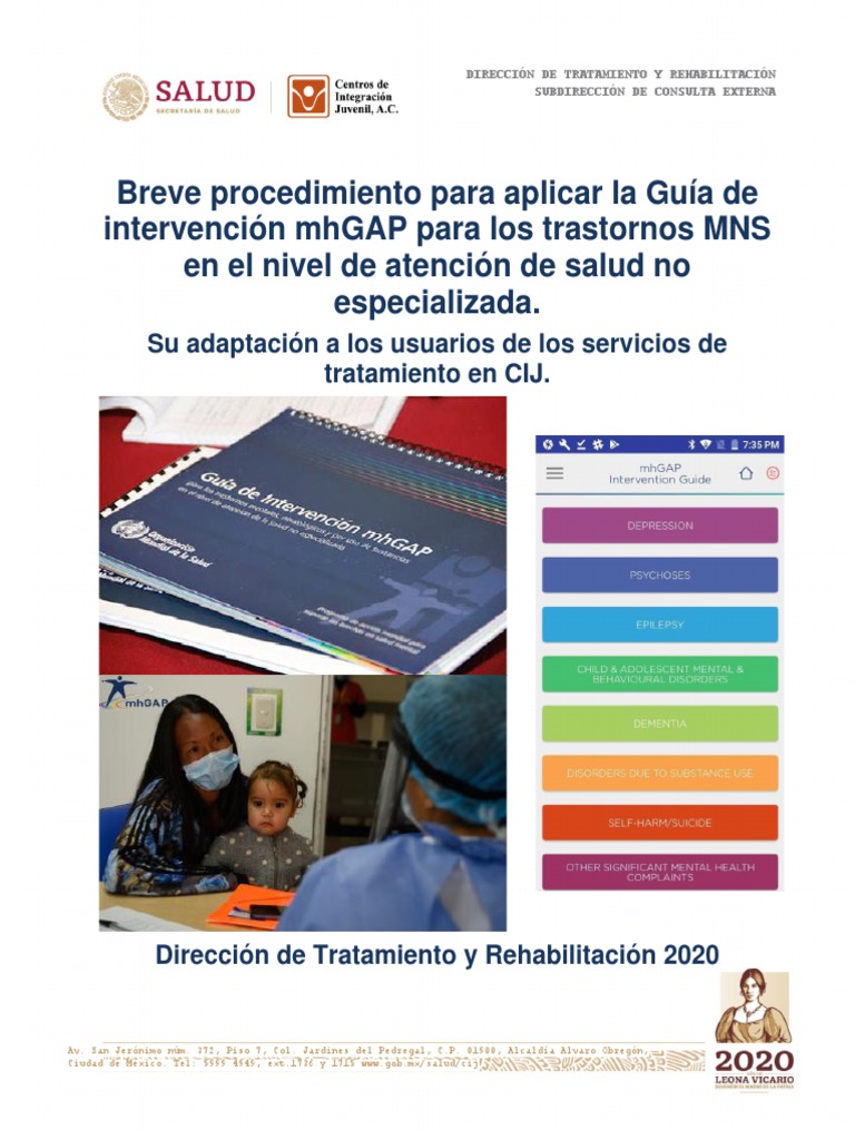 Procedimiento Guia Intervencion mhGAP | PDF | Salud mental | Sicología