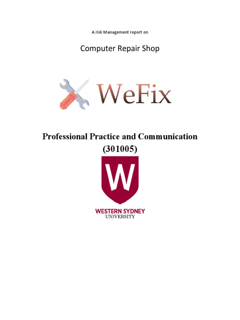 "WEFIX" A Computer Repair Shop | PDF | Computer Security | Security