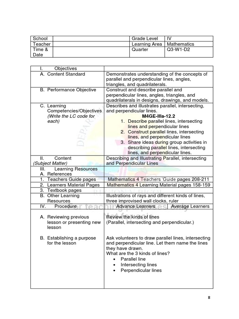 (Write The LC Code For Each) : M4Ge-Iiia-12.2 | Download Free PDF ...