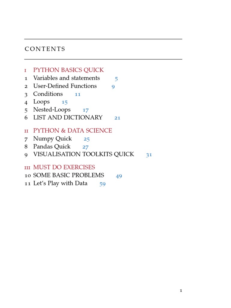 Python Basics And Data Science Quick Guide Pdf Function Mathematics Python Programming