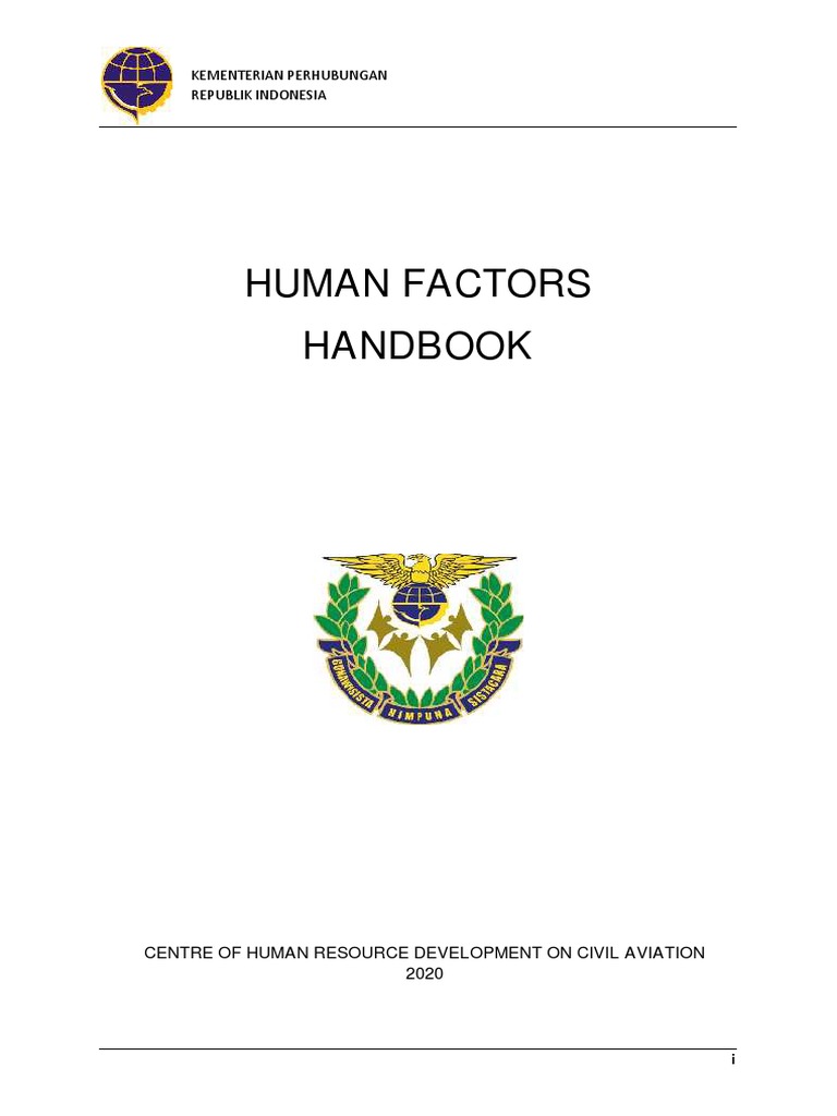 Human Factors Handbook: Kementerian Perhubungan Republik Indonesia ...