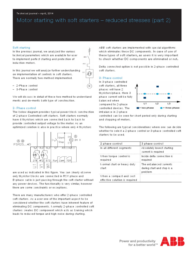 Understanding 2-Phase and 3-Phase Control in Soft Starters to Optimize Motor Starting ...