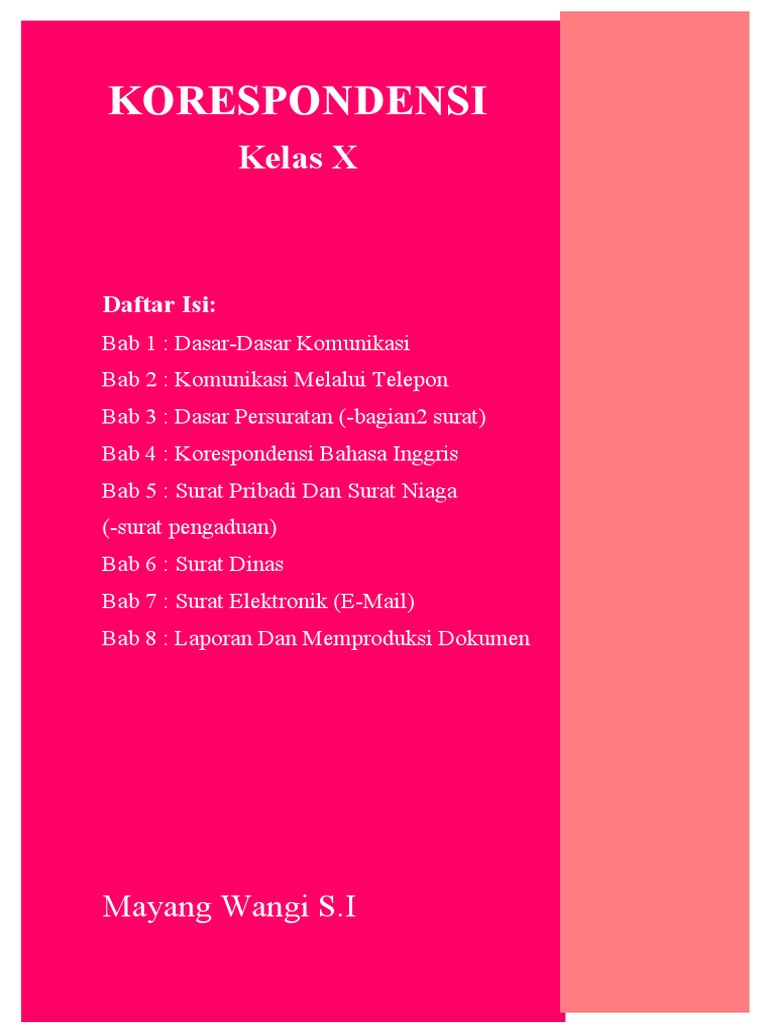 Buku Korespondensi Pdf 