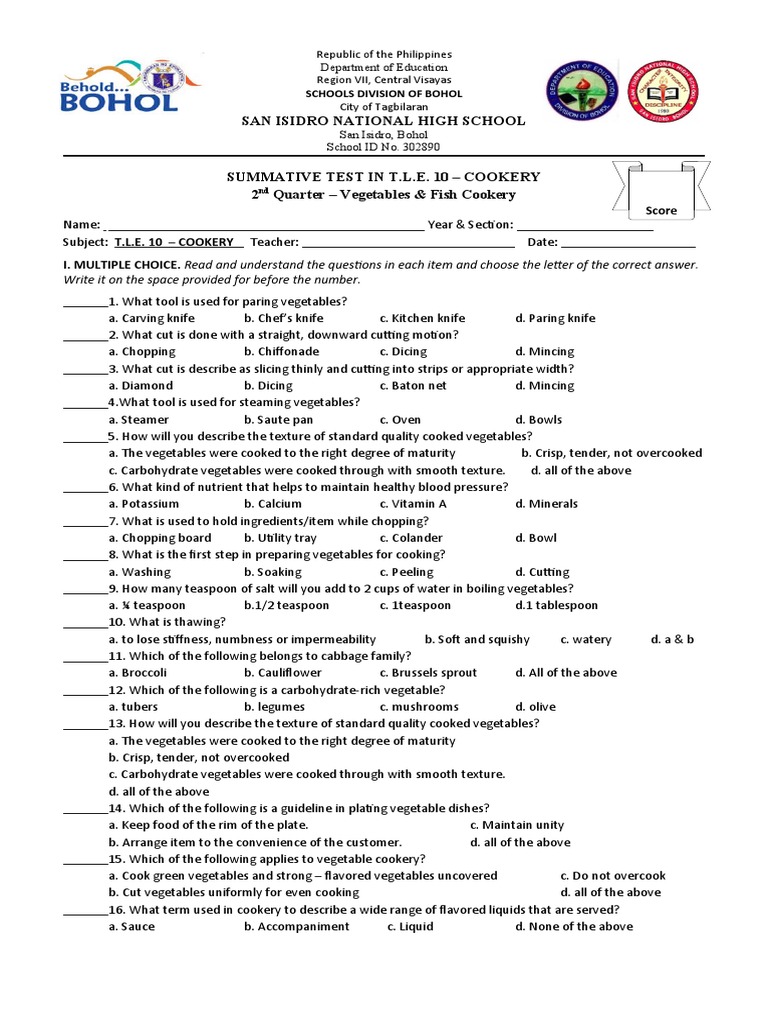 Cookery 10 | PDF | Cooking | Vegetables