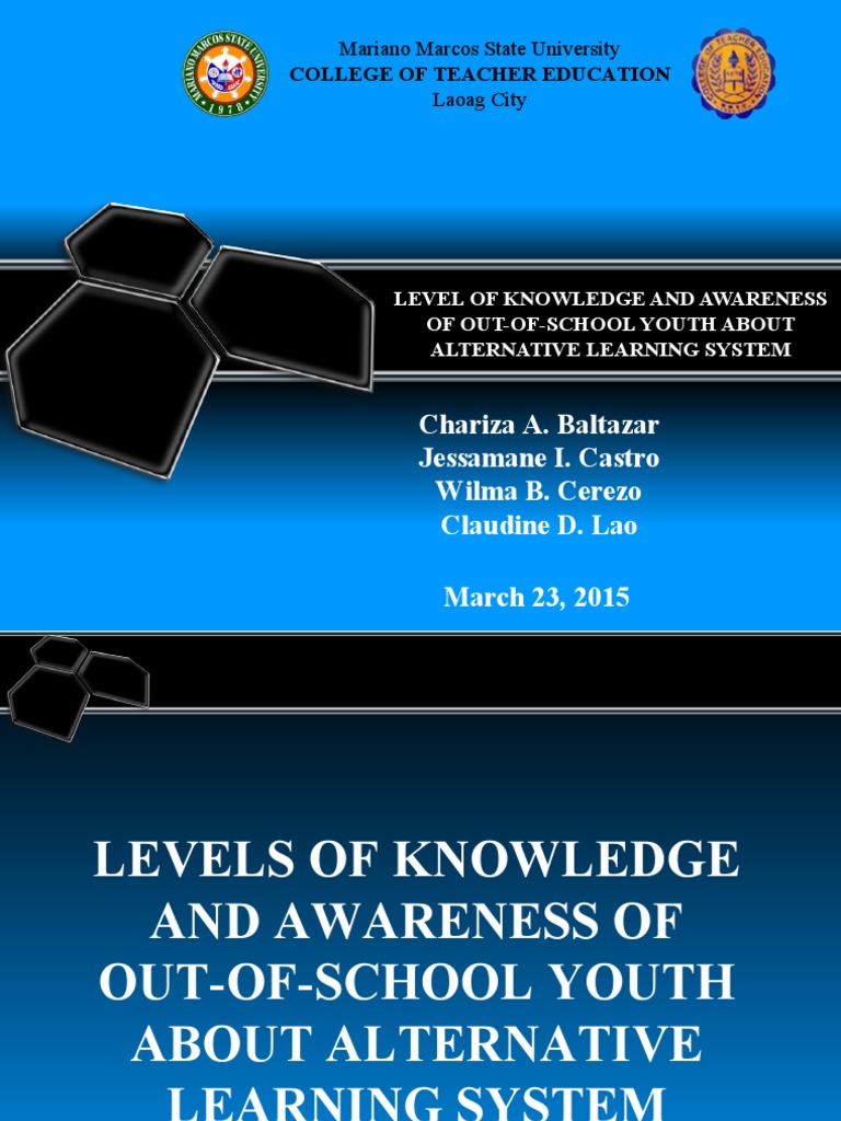 ALS Alternative Learning System | PDF | Literacy | Learning