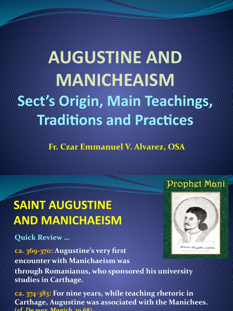 Augustine and Manicheism | PDF | Augustine Of Hippo | Religious Belief And Doctrine