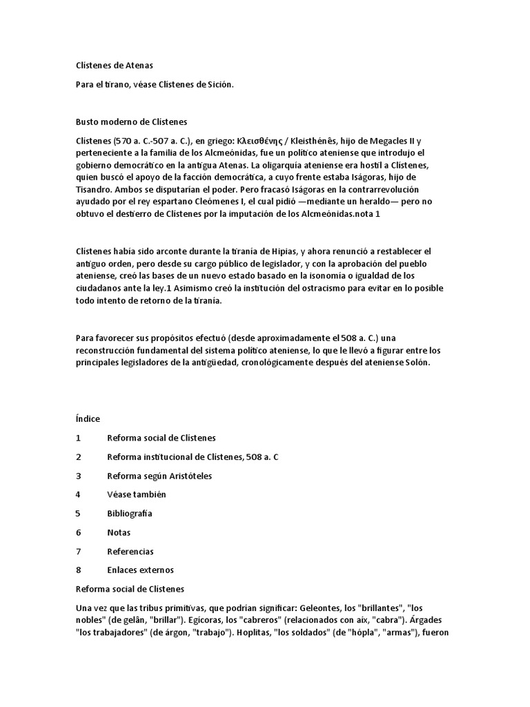Clístenes de Atenas | PDF
