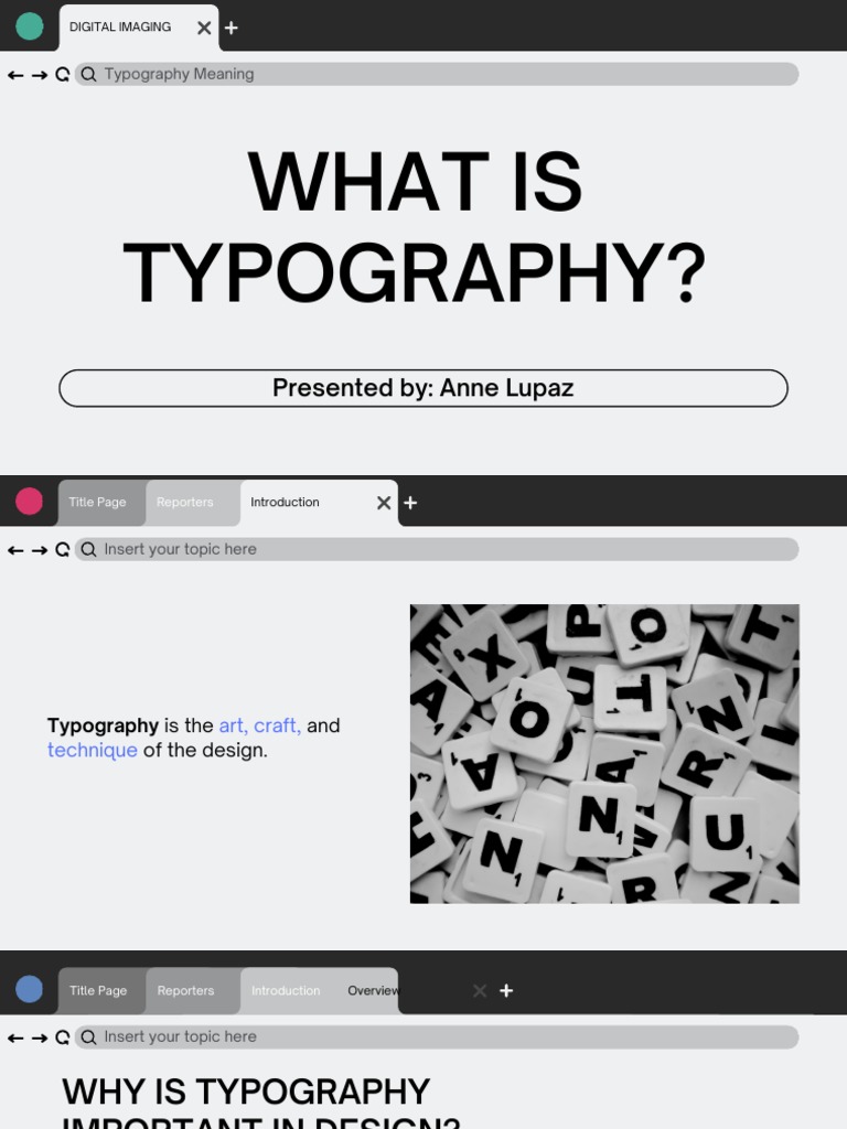 Typography Report | PDF | Typography | Typefaces