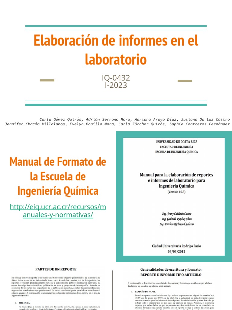 109-Elaboración de Informes I-2023 | Descargar gratis PDF | Experimentar | Agua
