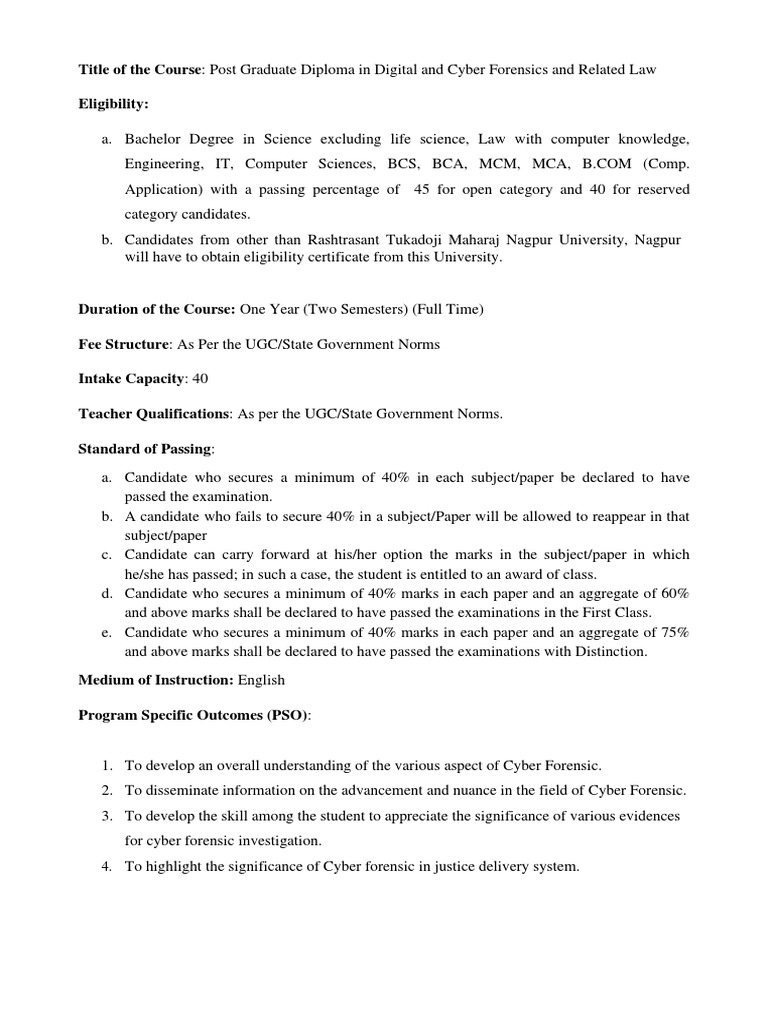 PGDC Syllabus - 19102022 - 221105 - 133044 | PDF | Denial Of Service ...