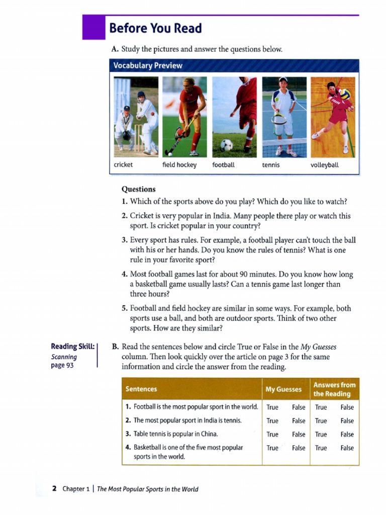 Select Reading Unit 1 | PDF