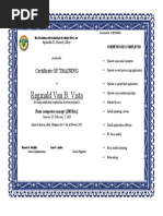 Basic Computer Certificate | PDF