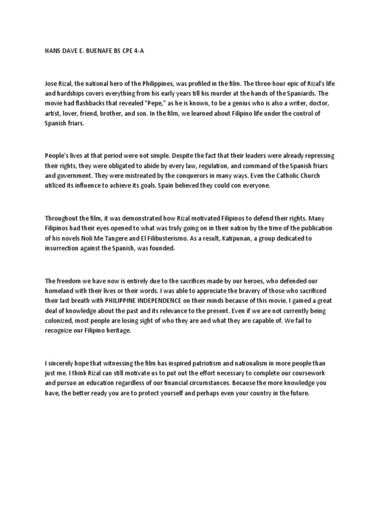 Rizal Paper | PDF | Social Science | History