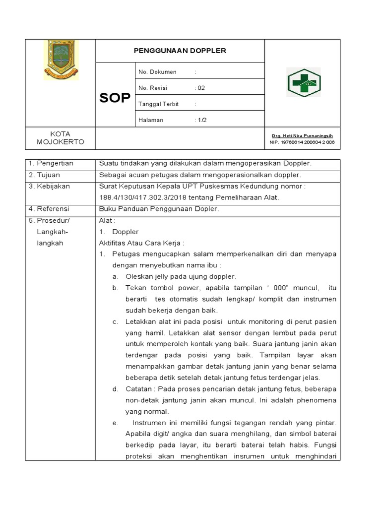 14 Spo Penggunaan Doppler Fix | PDF