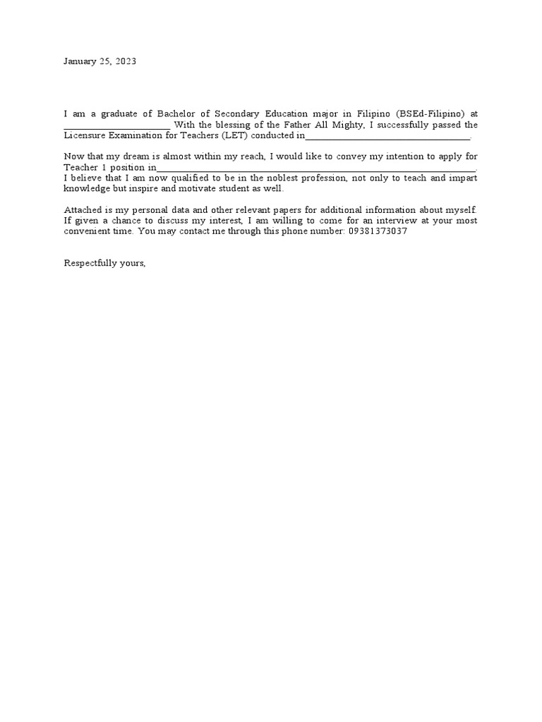 Intent Letter Dep - Ed 2 | PDF | Learning | Cognitive Science