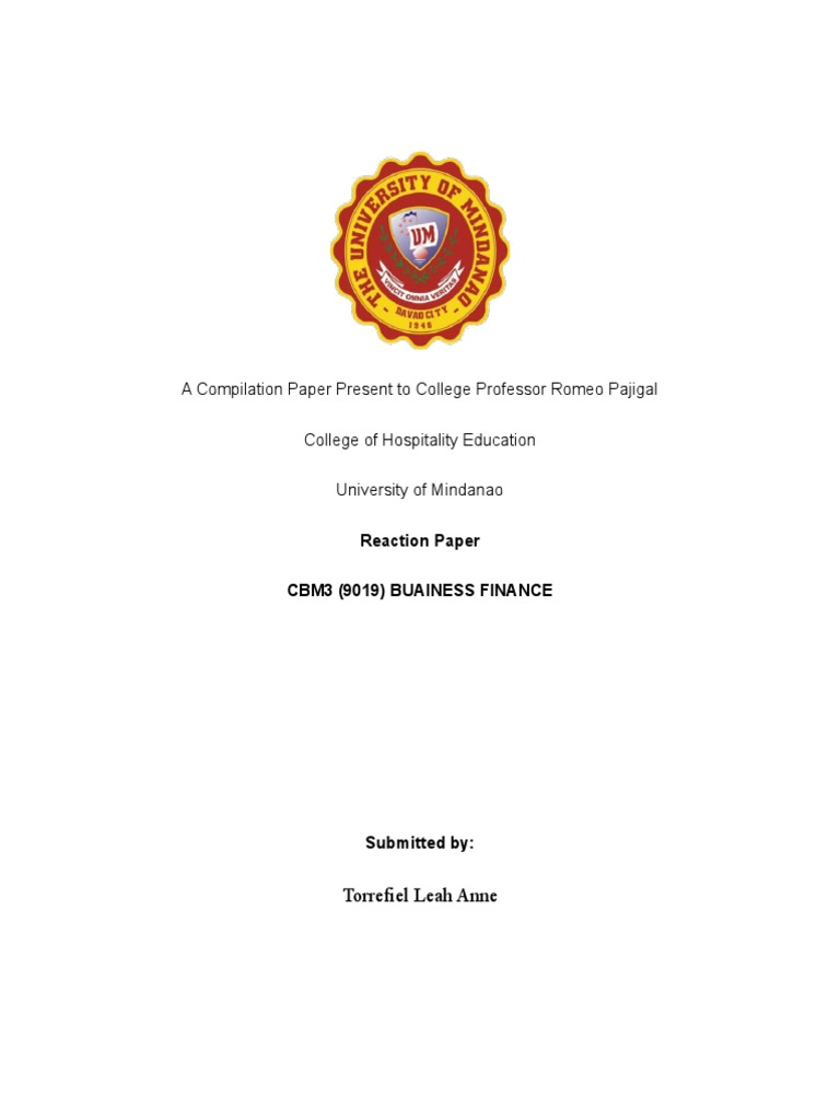 A Compilation Paper Present To College Professor Romeo Pajigal | PDF ...