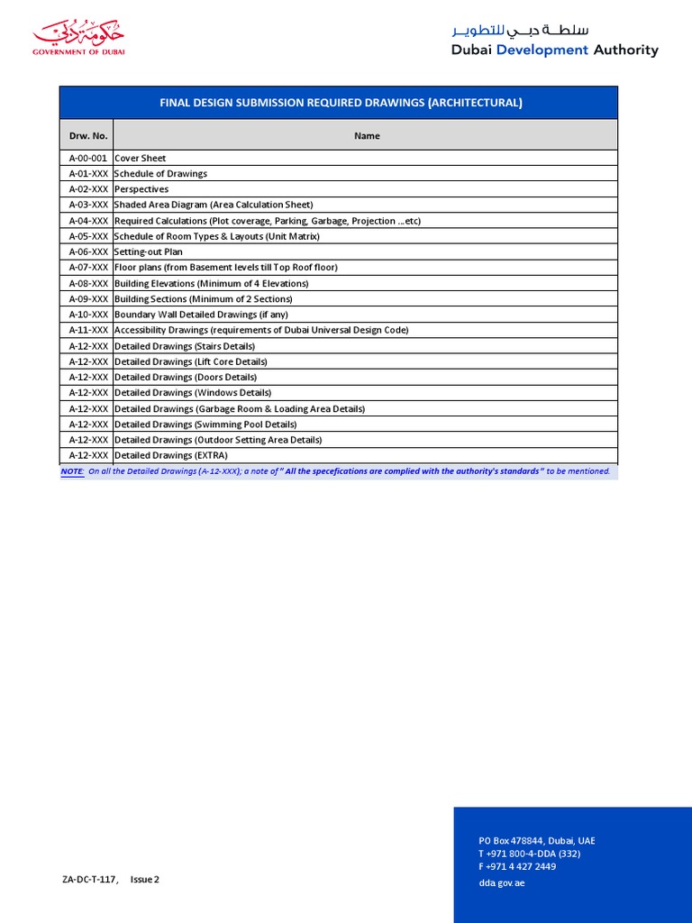 Architectural Design Submission Guide | PDF