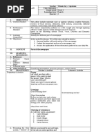 A Detailed Instructional Lesson Plan (Identifying Features of ...