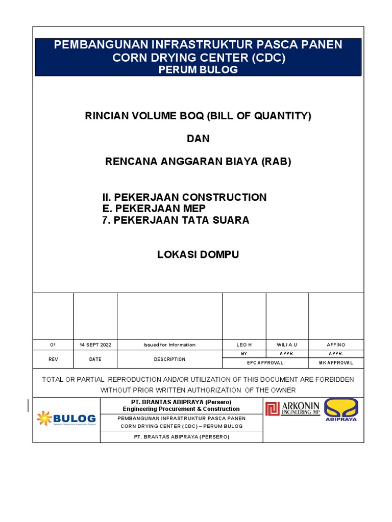 II.B. Pekerjaan Pondasi Mesin CDC Dan Silo | PDF