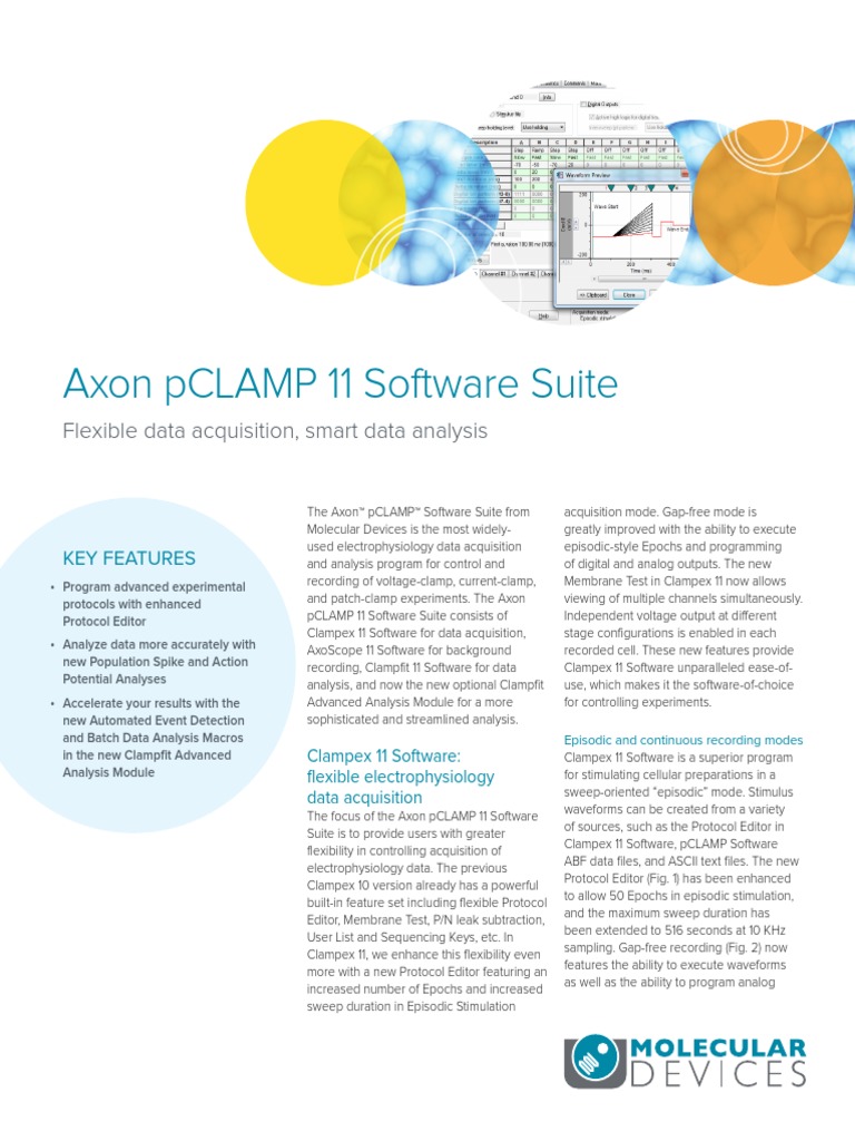 Axon pCLAMP 11 | PDF | Data Analysis | Action Potential
