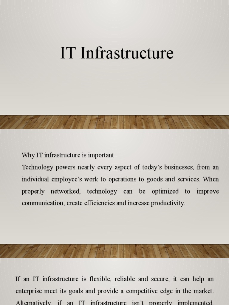 IT Infrastructure | PDF | Computer Network | Cloud Computing