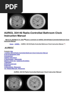 AURIOL - Radio Controlled - Wall Clock | PDF