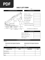 Critical Lift Worksheet | PDF | Crane (Machine)