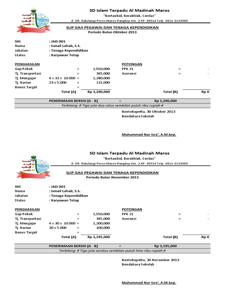 Slip Gaji PDF | PDF