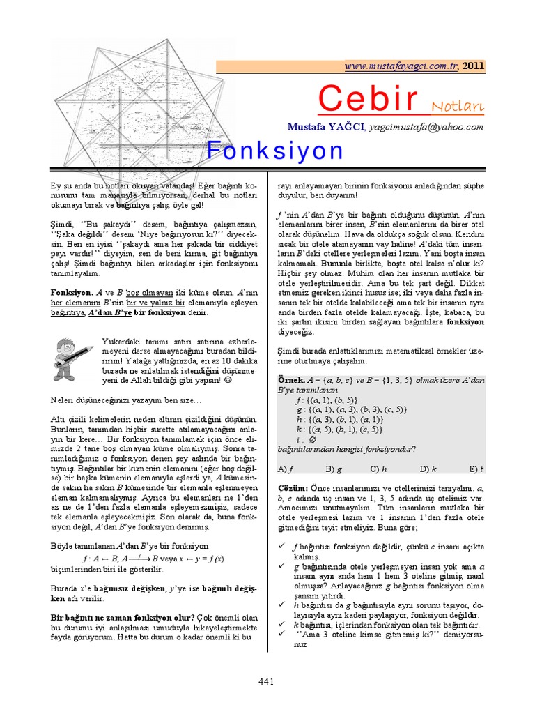 Cebir: Fonksiyon | PDF