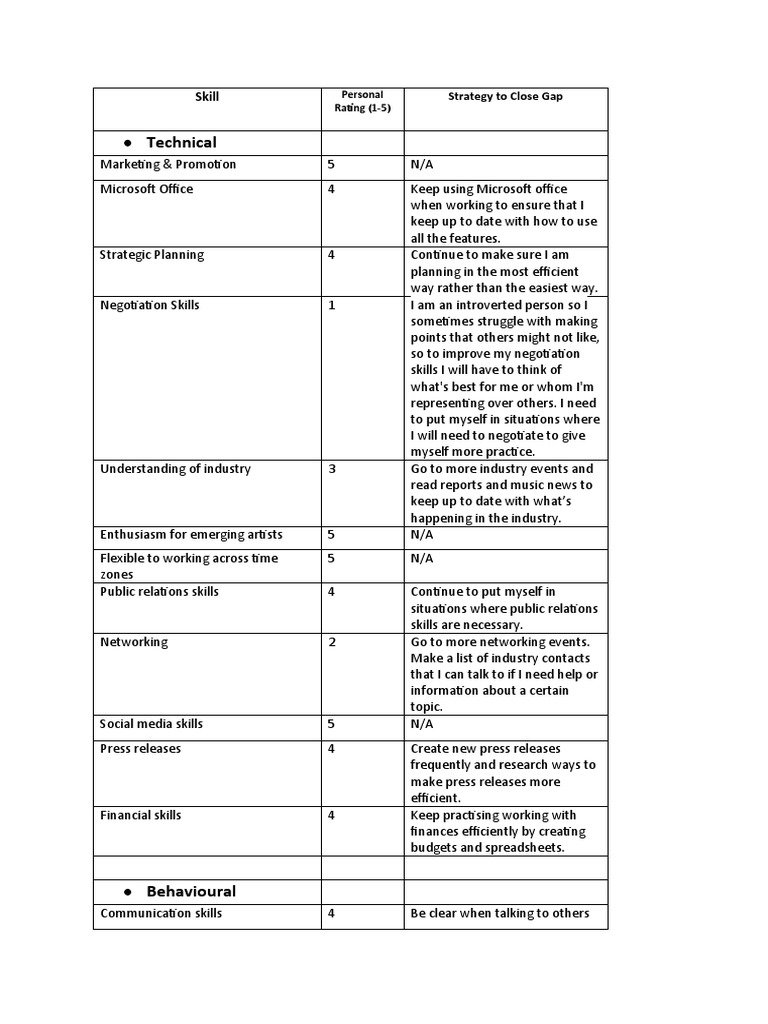 Skills Audit 2 Pdf Public Relations Decision Making