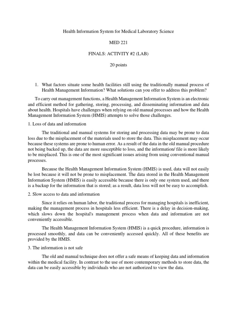 TABLANZA - FINALS ACTIVTY 2 (LAB) .Edited | PDF | Patient | Health Informatics