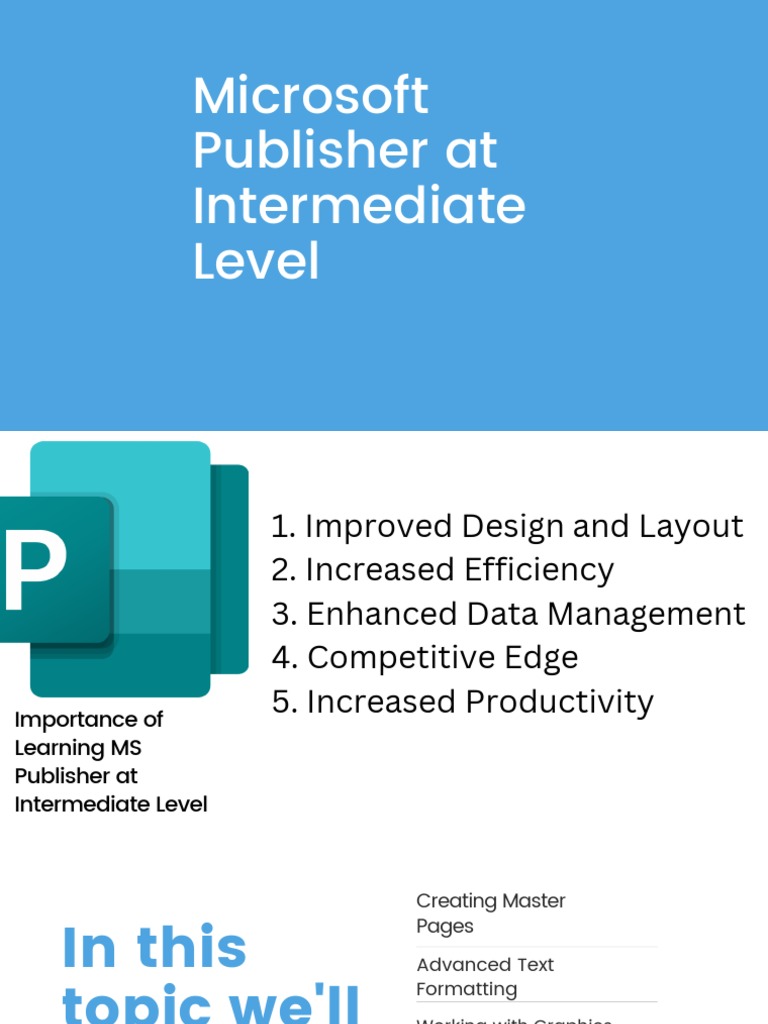 Microsoft Publisher at Intermediate Level | PDF | Page Layout | Cursor ...