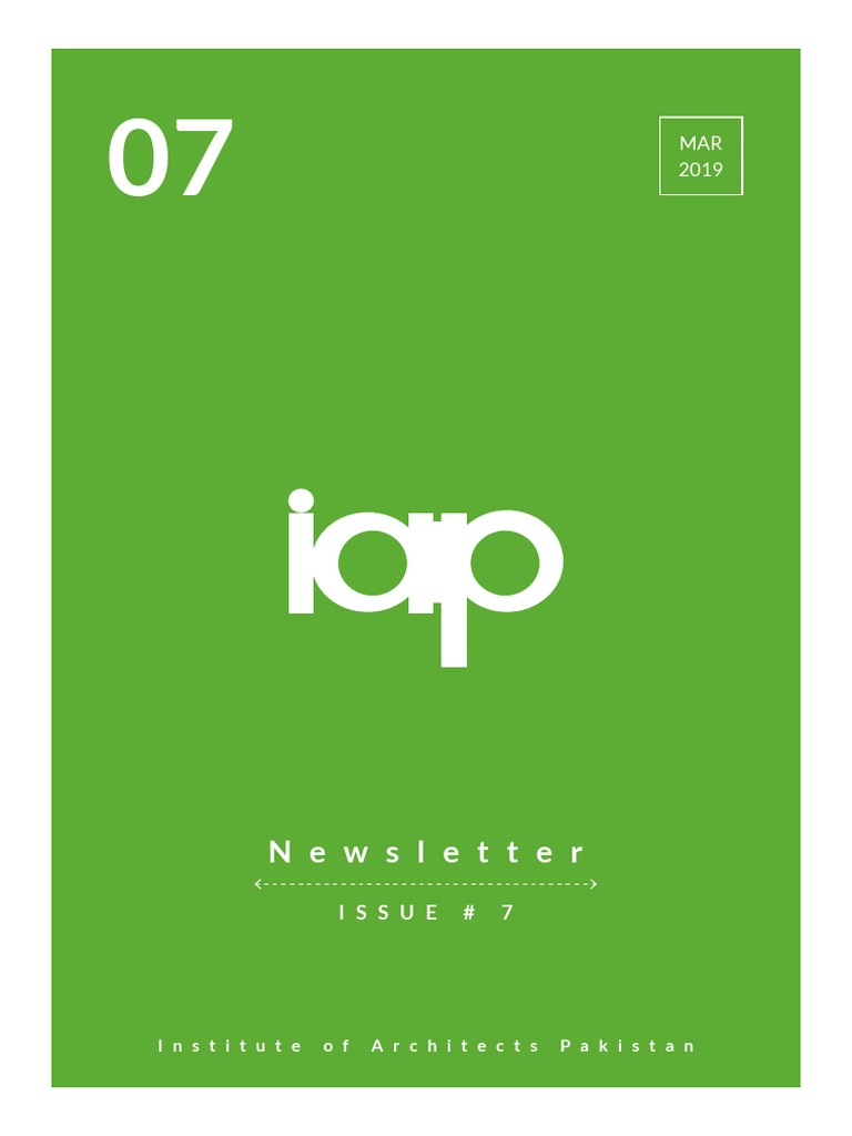 IAP Newsletter 2019 1 | Download Free PDF | Islamabad | World Politics