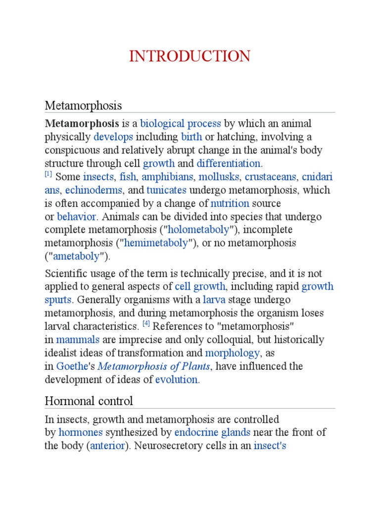 Introduction | PDF | Insects | Biology
