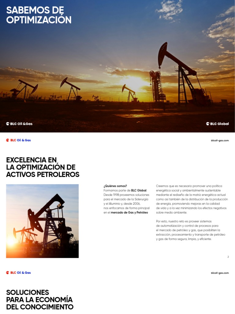 BLC O&G-Brochure Digital | PDF | Ingeniería de software | Petróleo