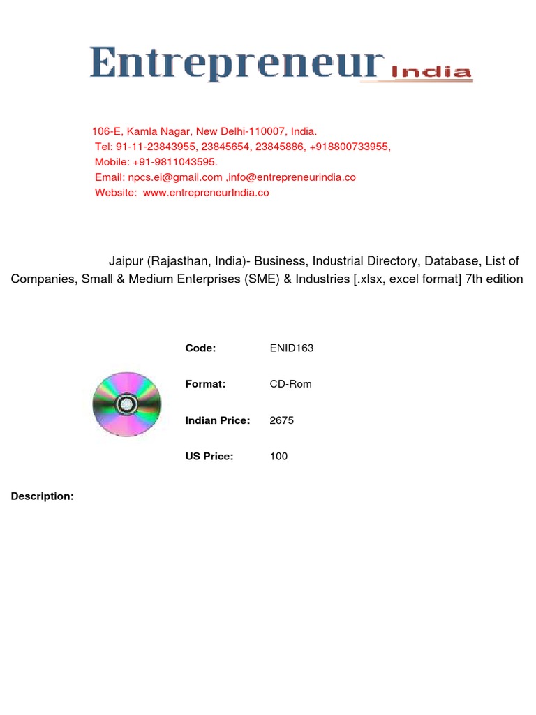 Jaipur - Rajasthan India - Business Industrial Directory Database List ...