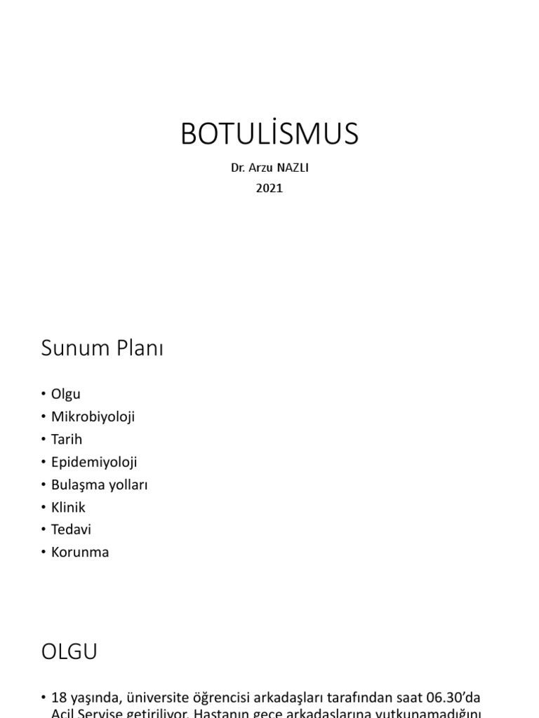 DR - ARZU NAZLI - BOTULISMUS | PDF