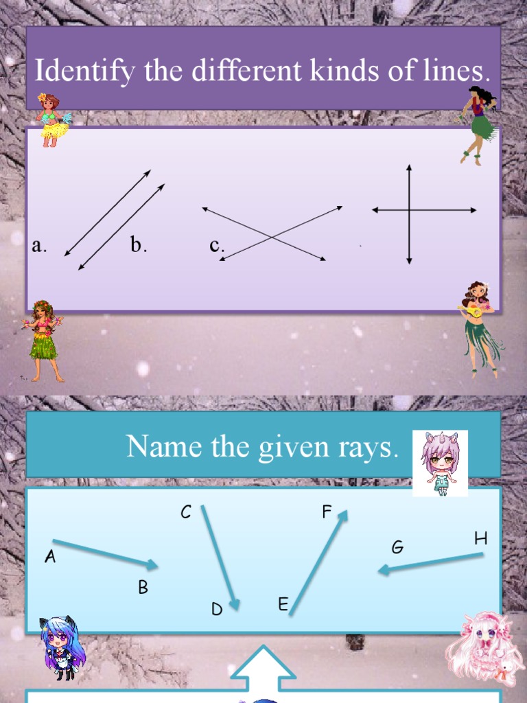 MATH 4 PPT Q3 W2 - Lesson 49 - Identify The Different Kinds of Lines 2 | PDF | Angle | Motion ...