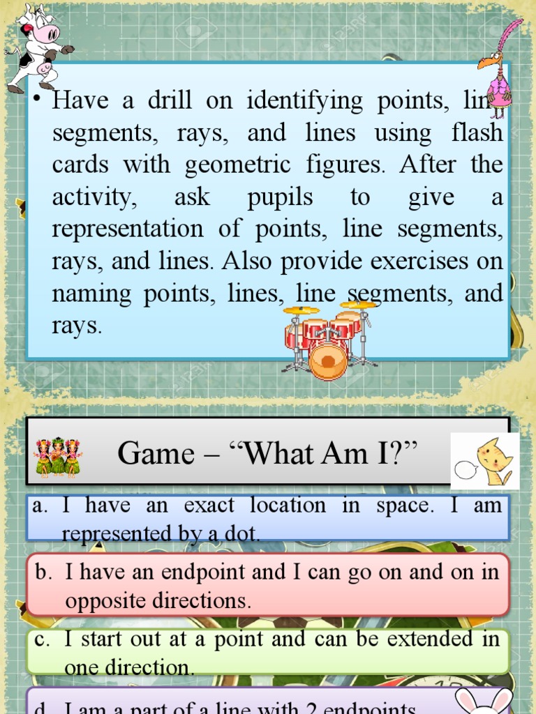 MATH 4 PPT Q3 W2 - Lesson 48 - Identify The Different Kinds of Lines 1 | PDF