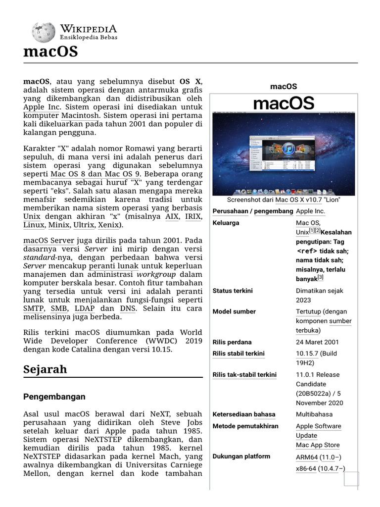 Sistem Operasi Macintosh | PDF