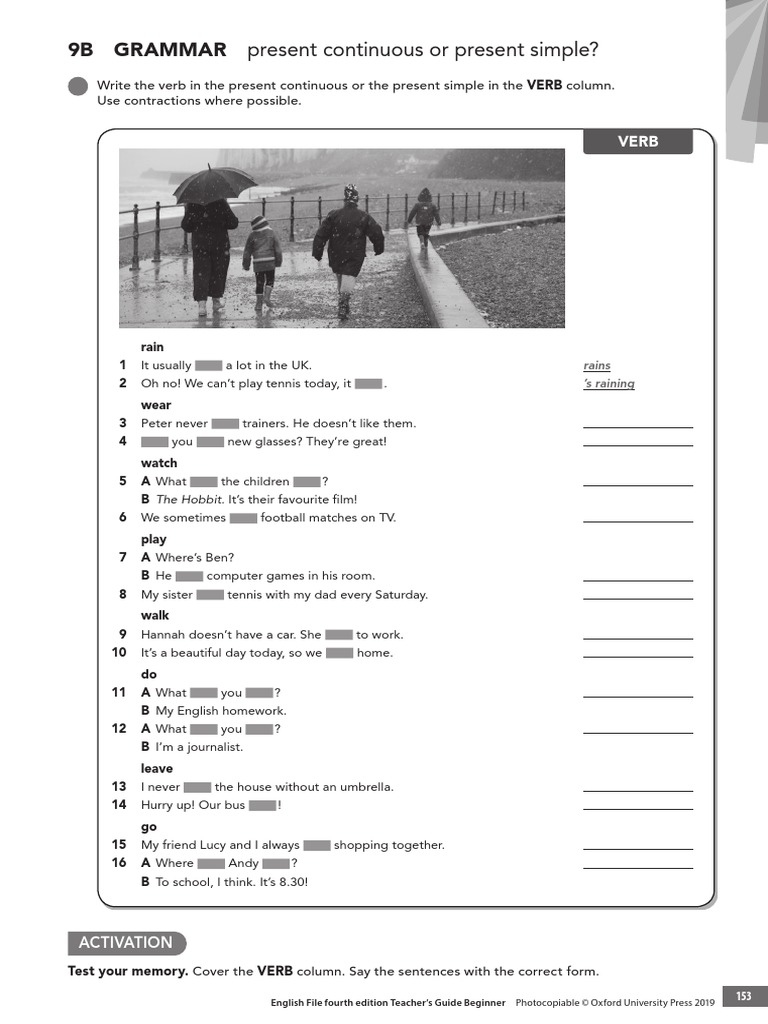 Ef4e Beg Grammar 9b PCM | PDF | Human Communication | Linguistic Morphology