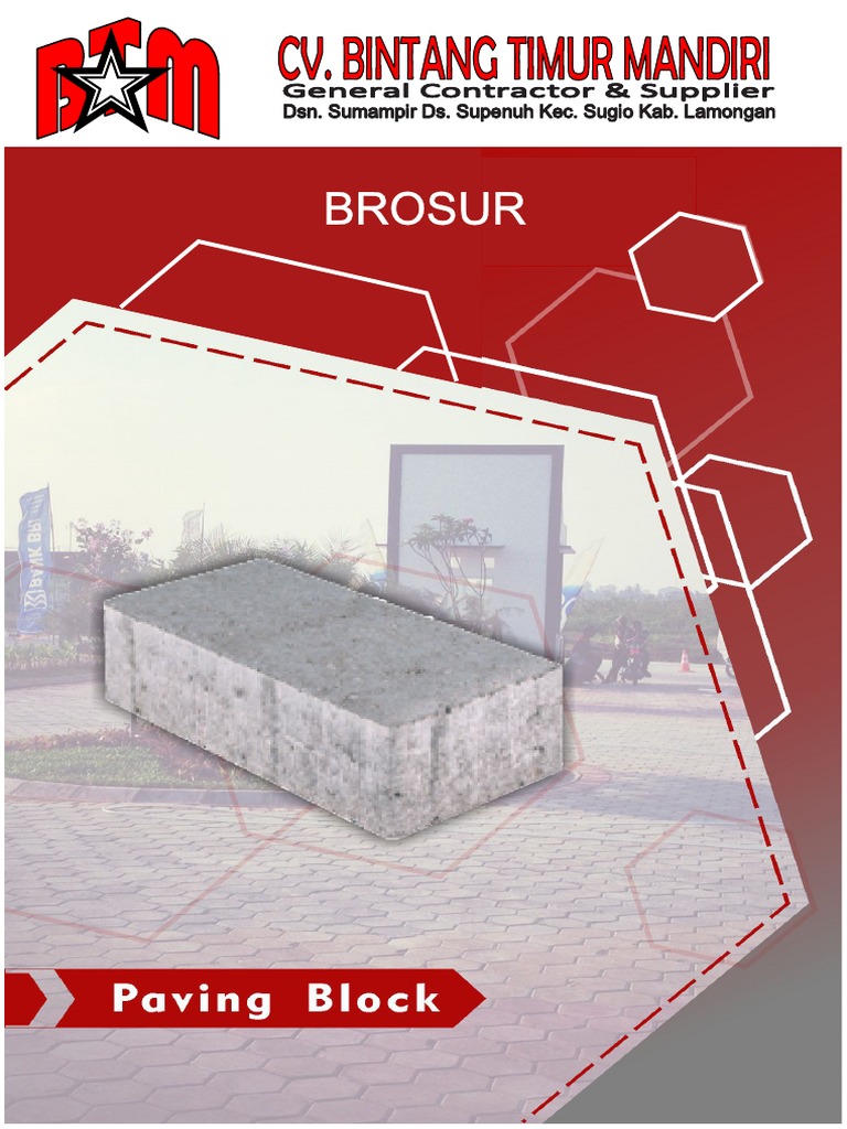 BROSUR PAVING BLOCK OPTIMAL UNTUK PENJUALAN | PDF